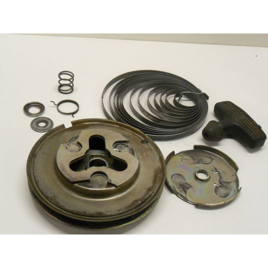 POULIE DE LANCEUR + RESSORT MOTEUR ROBIN EY 18-3B (1)